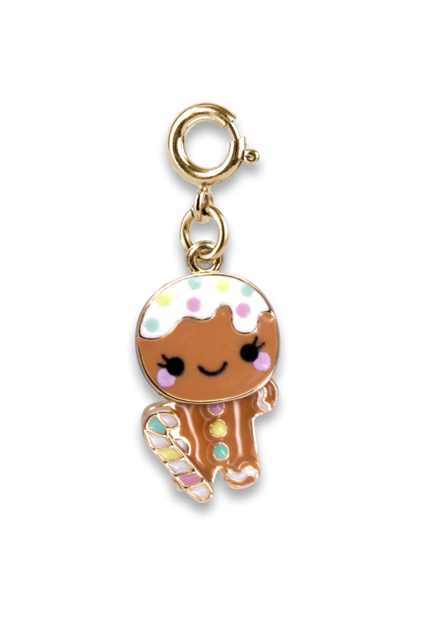 Gold Swivel Gingerbread Man Charm – Bowfish Kids