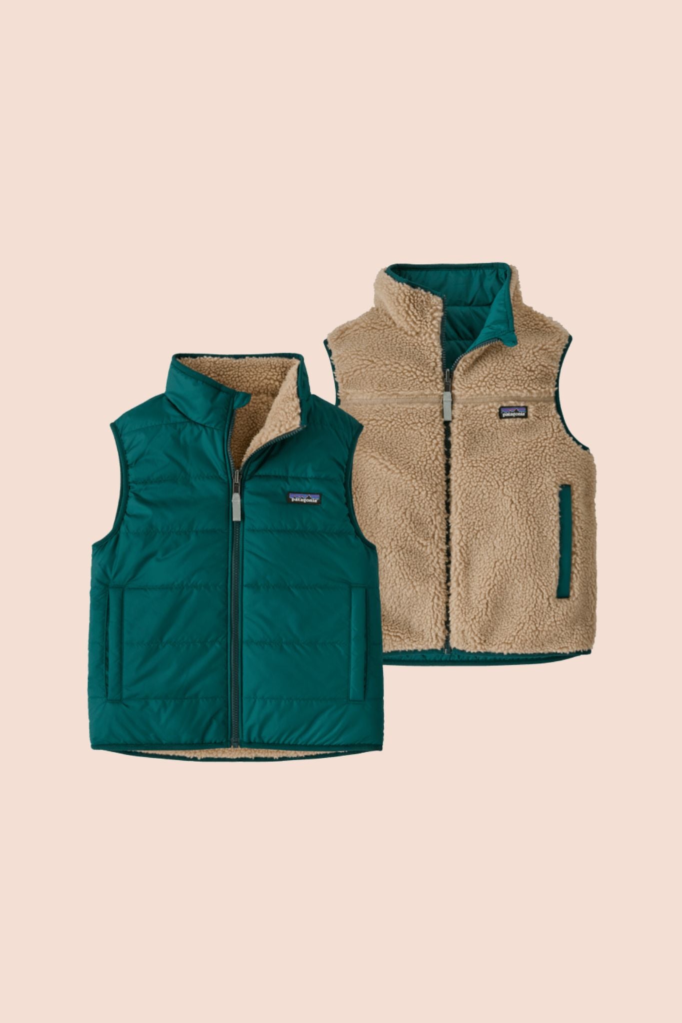 Cascade Green Reversible Freddy Vest (Boy) – Bowfish Kids