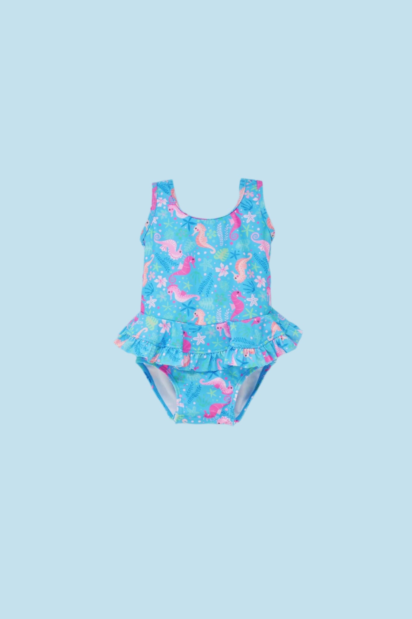 Seashore Garden UPF 50 Alissa Swimsuit (Baby Girl) – Bowfish Kids