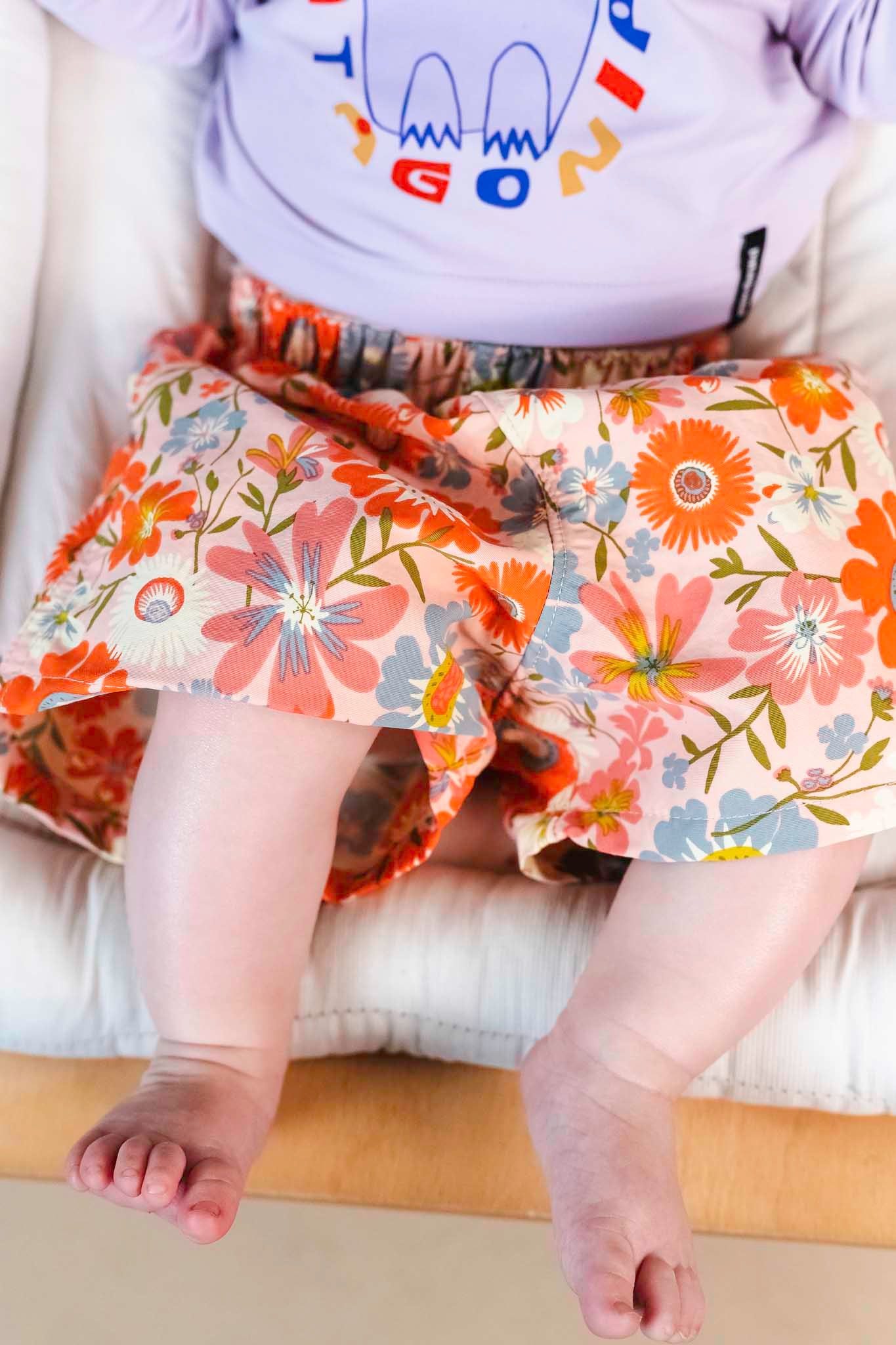 Way Back Sunlit Pink Baggies Short (Baby Girl) – Bowfish Kids