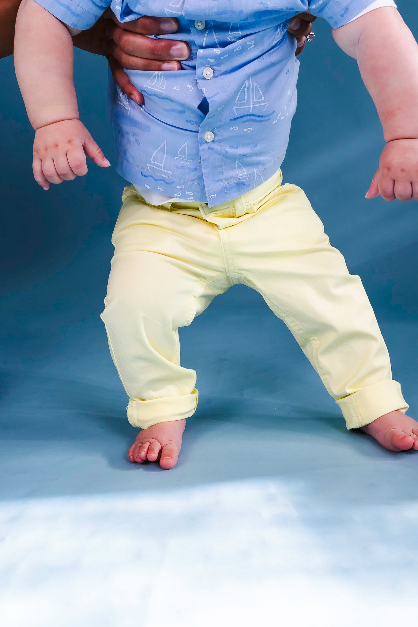 Yellow Basic Slim Fit Pant (Baby Boy) – Bowfish Kids