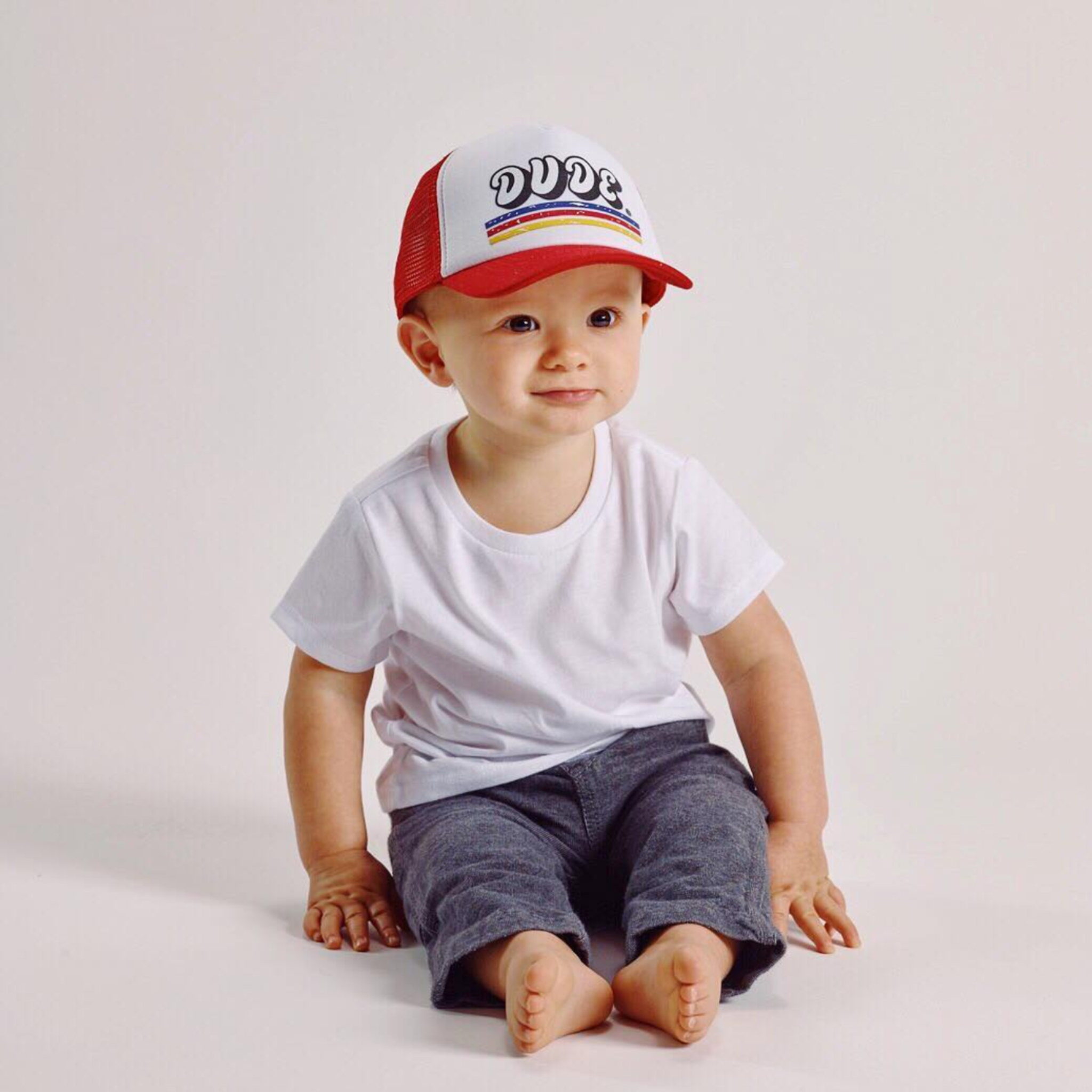 Red Little Dude Hat | Bowfish Kids