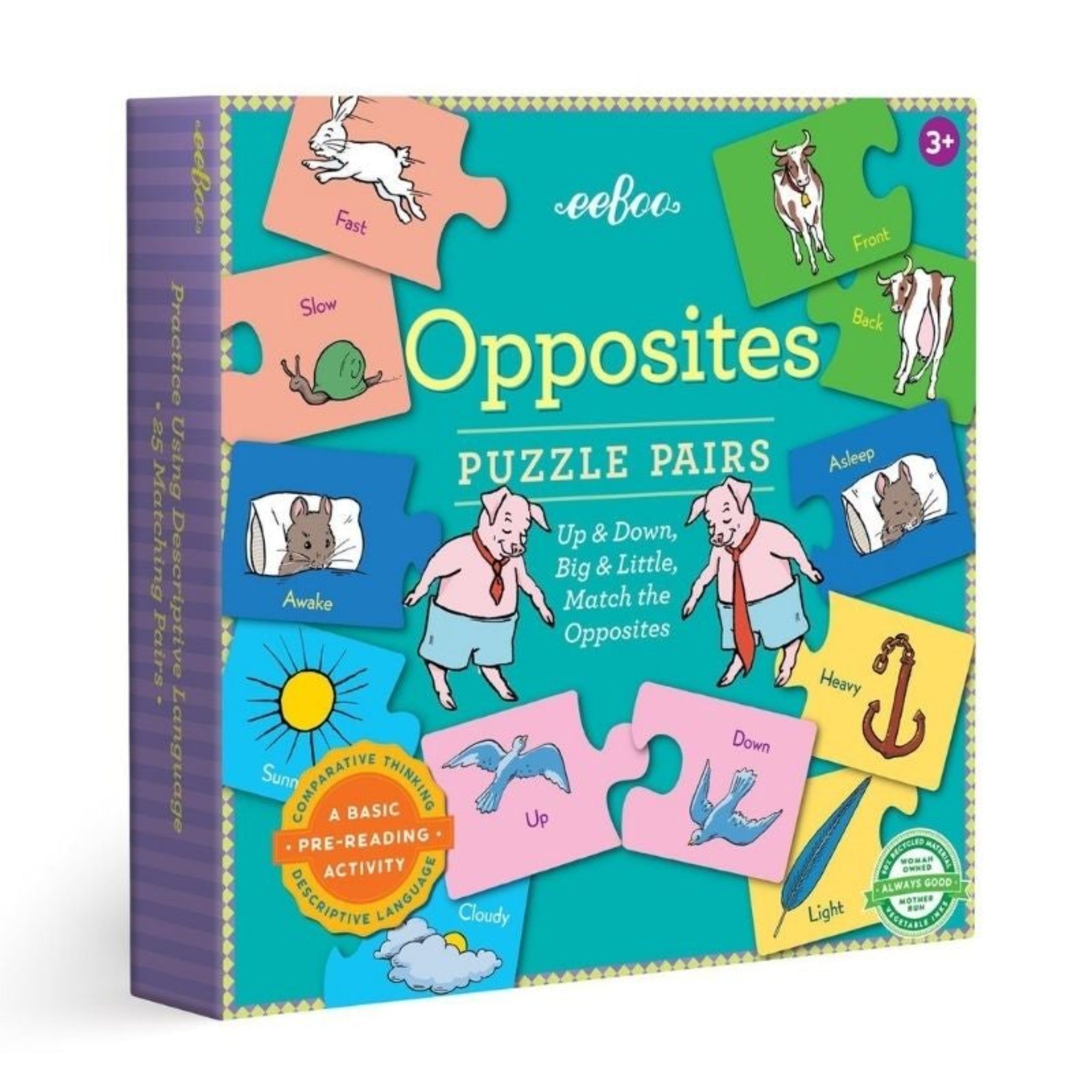 Opposites Puzzle Pairs (3+ Years) – Bowfish Kids